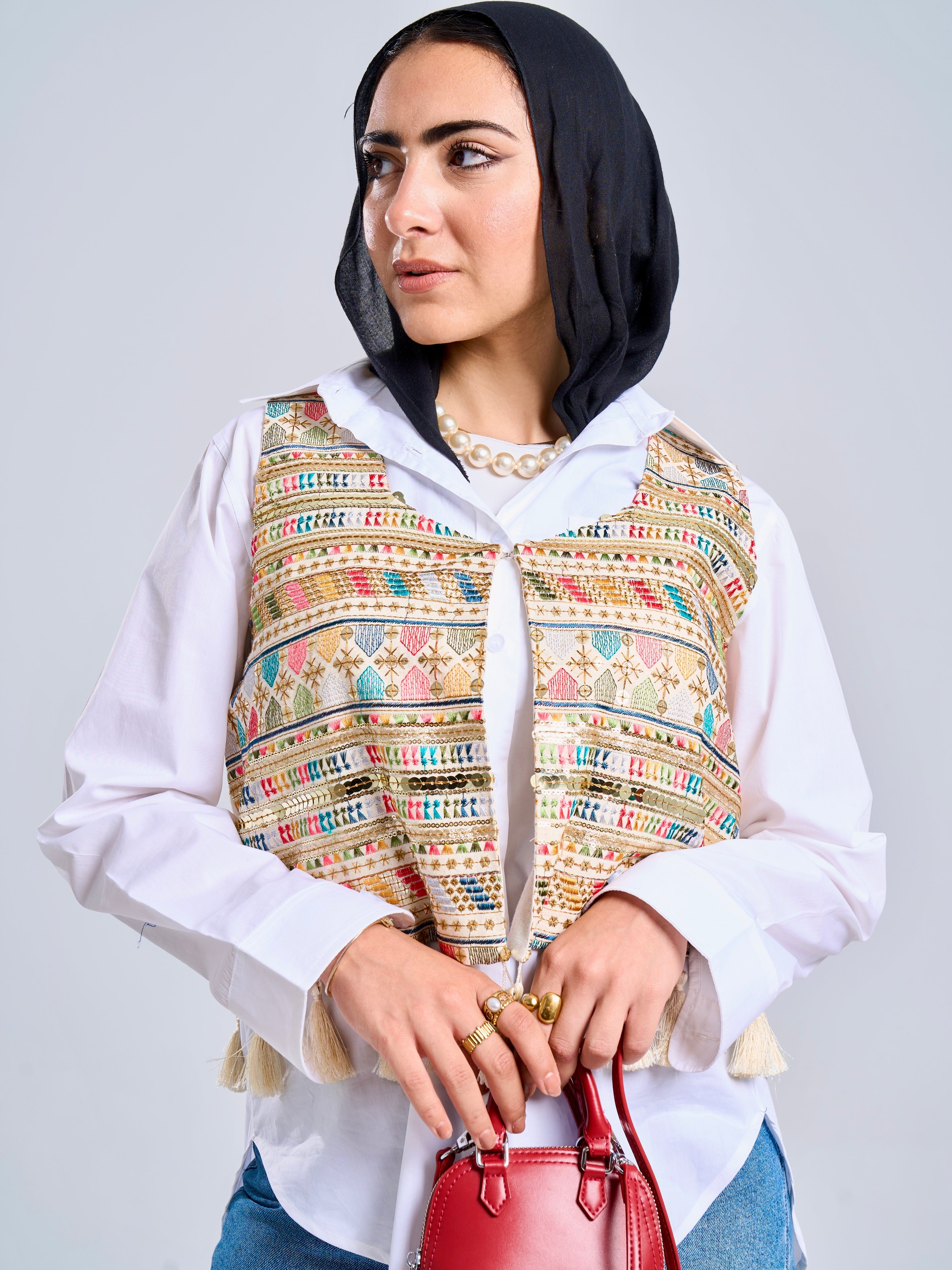 Colorful tassels vest – lark